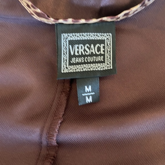 Versace | Dresses | Beautiful Chocolate Brown Versace Gown Laces Up The ...